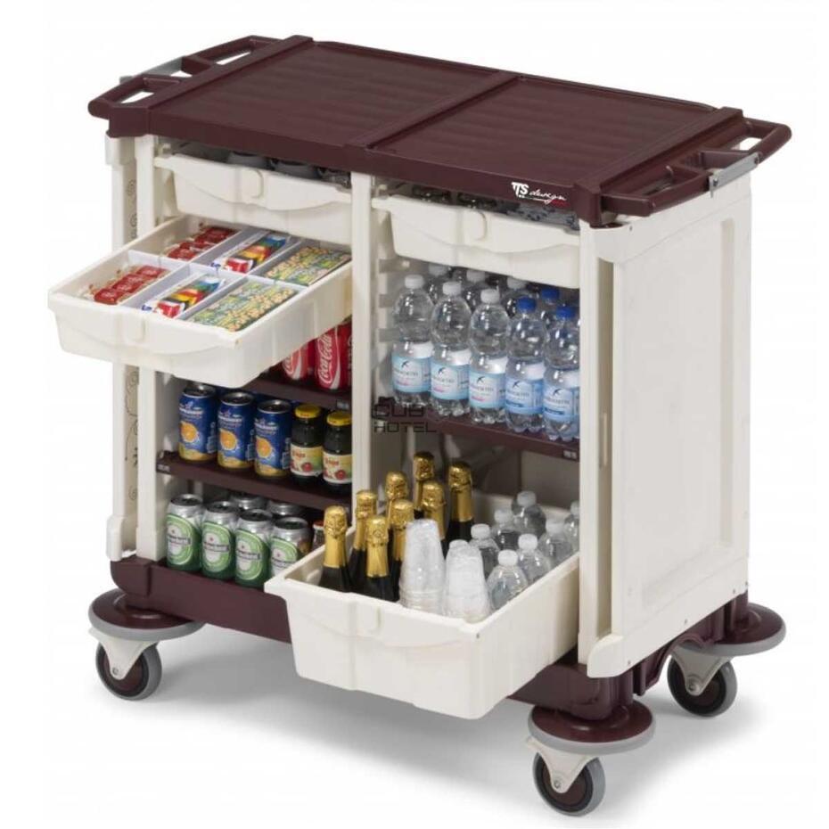 Minibartrolley 4 drawers & 2 doors